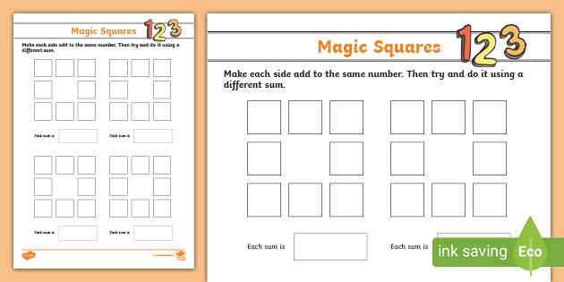 Magic Squares (teacher made)