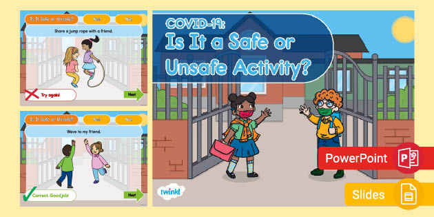 COVID-19: Is It a Safe or Unsafe Activity? Presentation - PowerPoint ...