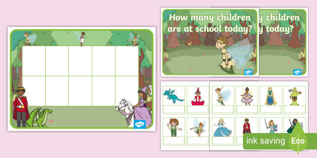 Fairytale Editable Self-Registration Ten-Frame Resource Pack