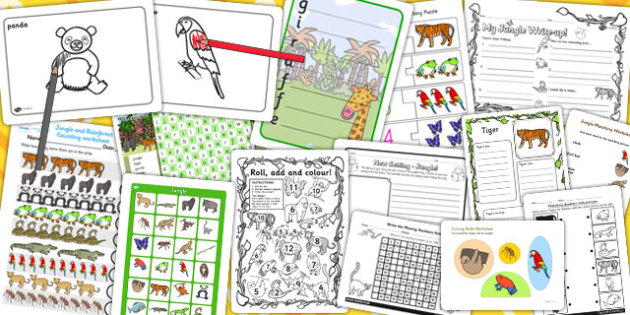 Jungle Activity Pack (teacher made)