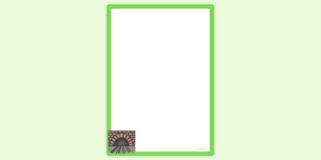 FREE! - Simple Tunnel Page Border | Page Borders | Twinkl