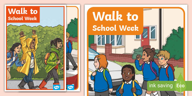Walk to School Posters | Walk to School Week | Twinkl