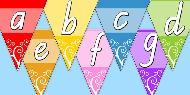 Multicolour Alphabet Bunting QLD