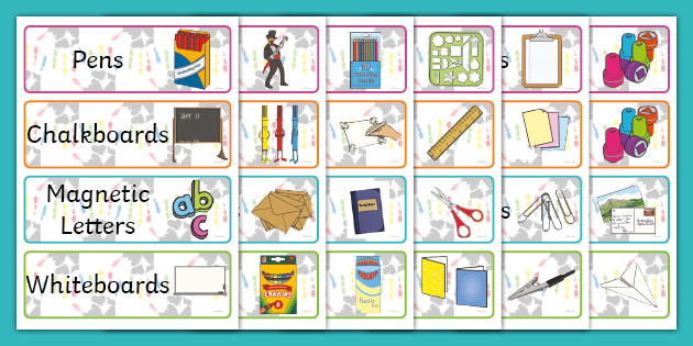 👉 Handprints Themed Writing Area Resource Labels - handprints