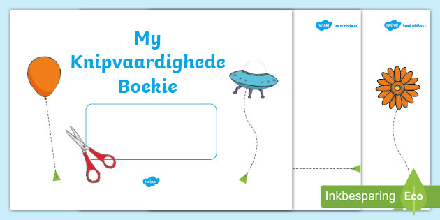 Knipvaardighede Aktiwiteitboekie (teacher made)