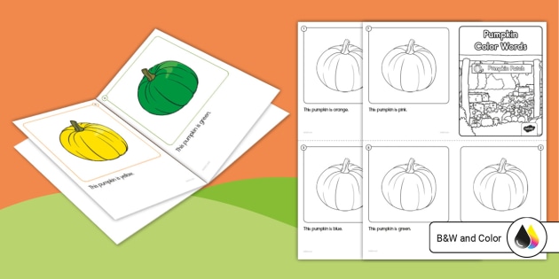Pumpkin Color Words Early Emergent Reader | Twinkl