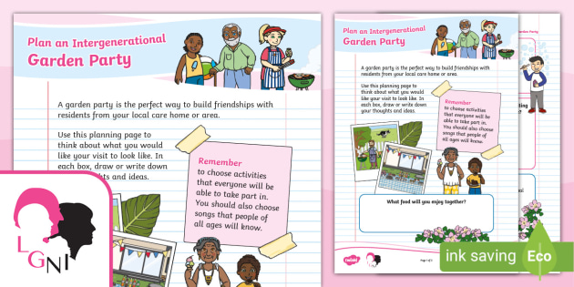 FREE! - Linking Generations Plan an Intergenerational Garden Party