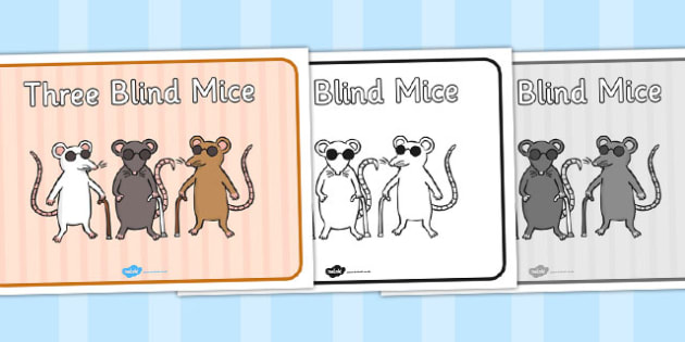 Three Blind Mice Sequencing (teacher made)