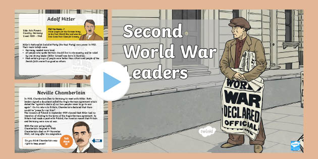 KS2 World War Two Leaders PowerPoint (teacher made)