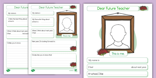 FREE! - Dear Future Teacher End of Year Writing Templates