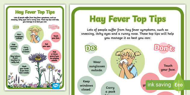 KS1 Hay Fever Information Poster (teacher made)