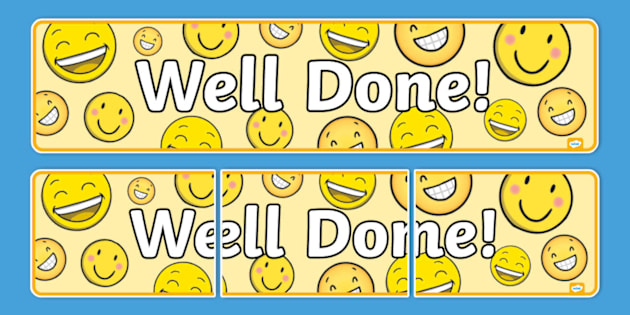 Well Done Smiley Emoji, Well Done, Good, Emotion, Happy Icon