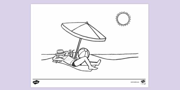 FREE! - Colouring Page for Children Summer Colouring | Colouring Sheets