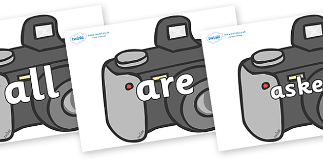 Camera Words. Help little ones learn tricky words ৷ Twinkl.