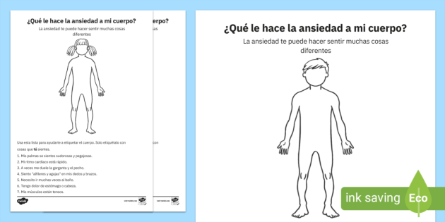 Hoja De Trabajo Sobre Ansiedad Social Juegos Y Actividades Para Calmar
