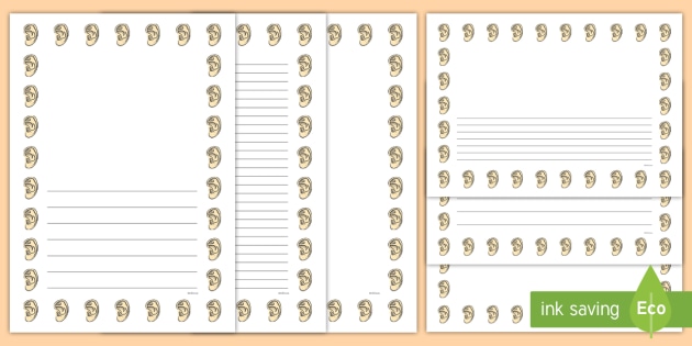 Ear Page Border Pack - Page Border (teacher made)