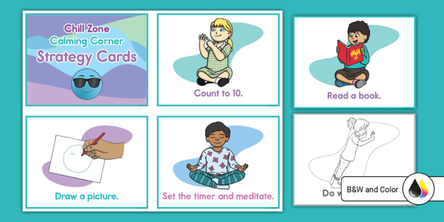 Chill Zone Calming Corner Strategy Cards (teacher made)