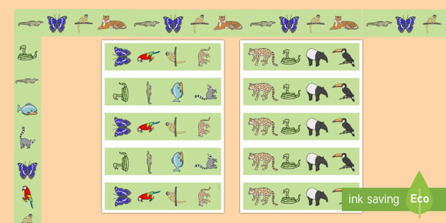 Jungle Bulletin Board Borders (teacher made)