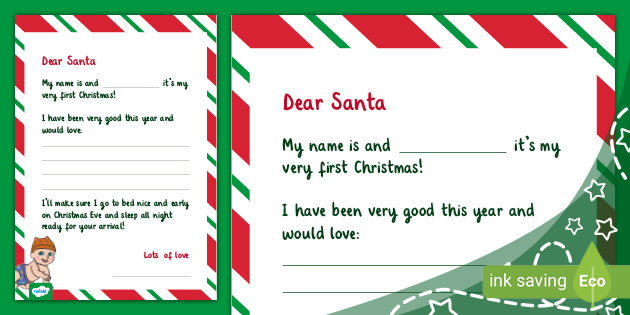 Baby Santa Letter