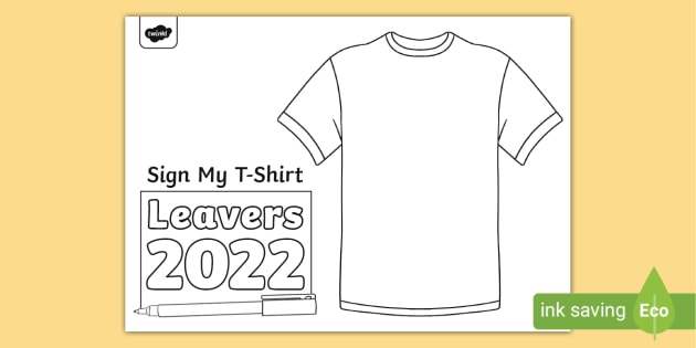 Sign My T-Shirt Leavers Activity (teacher made)
