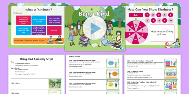 KS1 Being Kind Assembly Pack - Keeping Ourselves Safe, World Kindness Day