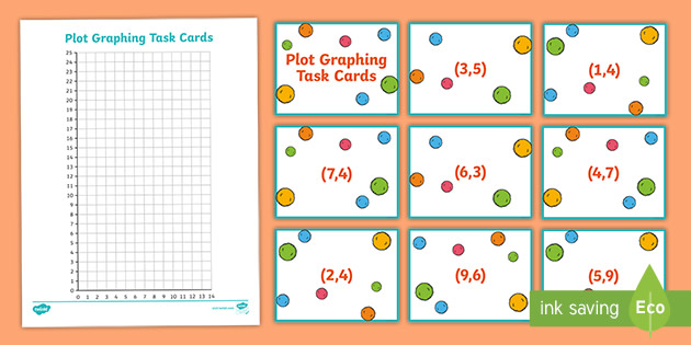 Plot Graphing Task Cards (teacher made)