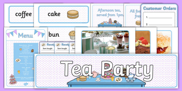 Tea Party Role Play Pack (teacher made)