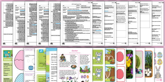 EYFS Easter Adult Input Planning Pack (Ages 3-4)