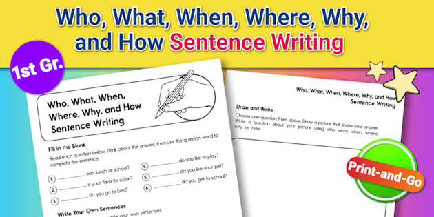 First Grade Language Worksheets | twinkl.com