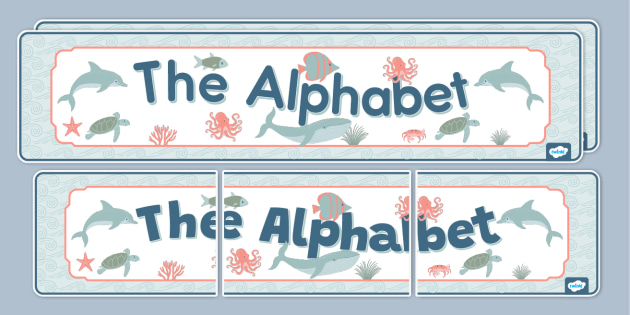 Alphabet Display Banners | twinkl.co.uk