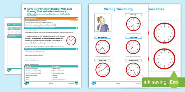 👉 Y3 Maths Intervention: Time to the Nearest Minute