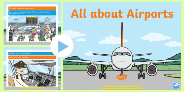 EYFS All about Airports PowerPoint (teacher made)