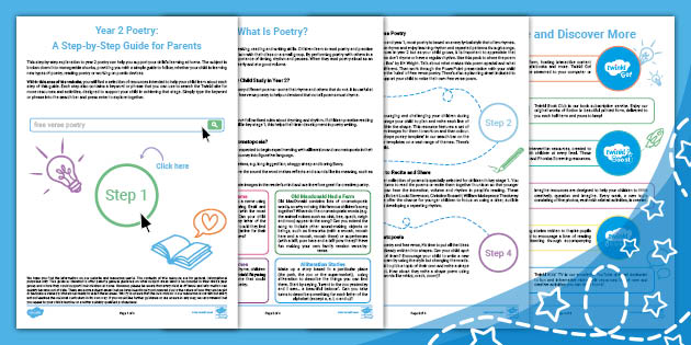 Year 2 Poetry: Parent Guide and Activities Pack