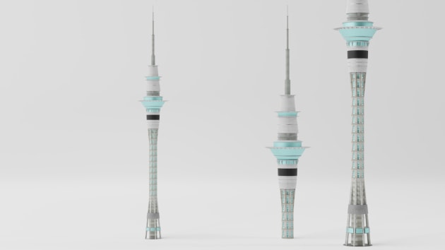 3D Model: Sky Tower NZ (teacher made)
