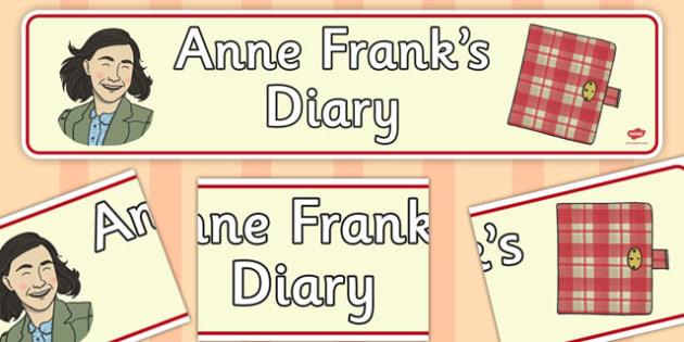 Anne Franks Diary Display Banner