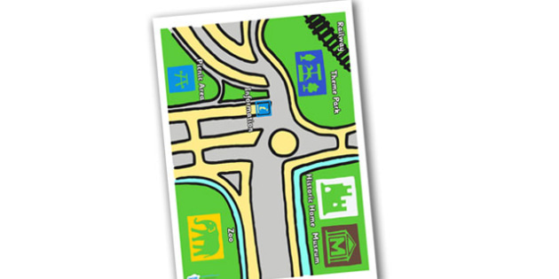 Tourist Information Role Play Map (teacher made)