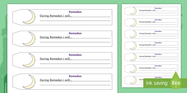 Ramadan Paper Chain (teacher made)