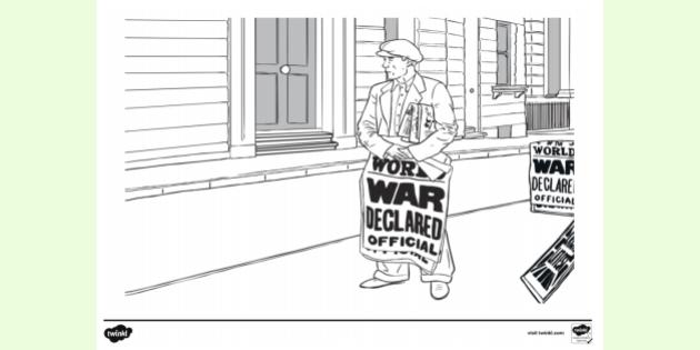 FREE! - World War Colouring Page | Colouring Sheets