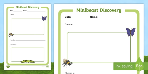 FREE! - Minibeast Discovery Writing Frame (teacher made)