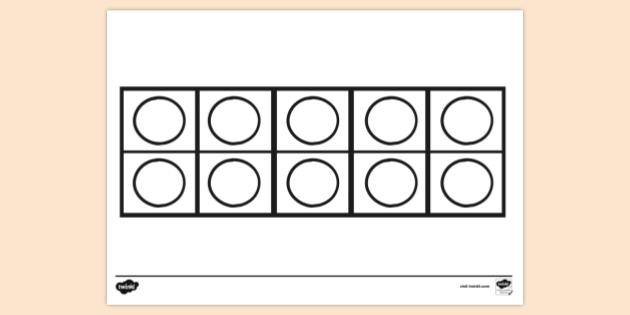 FREE! - Tens Frames 10 Colouring | Colouring Sheets