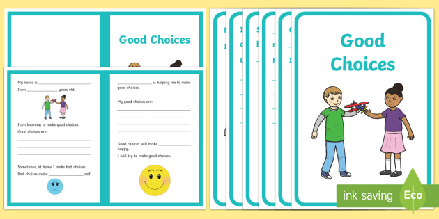 Good Choices at Home Social Situation (teacher made)