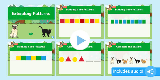 Extending Patterns Audio PowerPoint (teacher made)