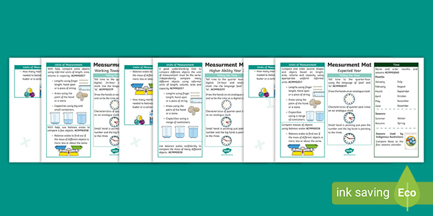 Year 2 Measurement Differentiated Maths Mat