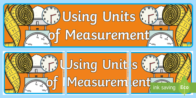 Using Units of Measurement Display Banner-Australia