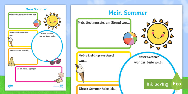 Mein Sommer (teacher made)