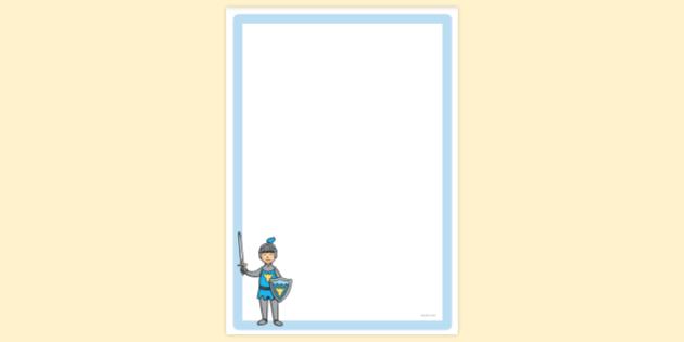 FREE! - Simple Blank Carnival Knight Page Border