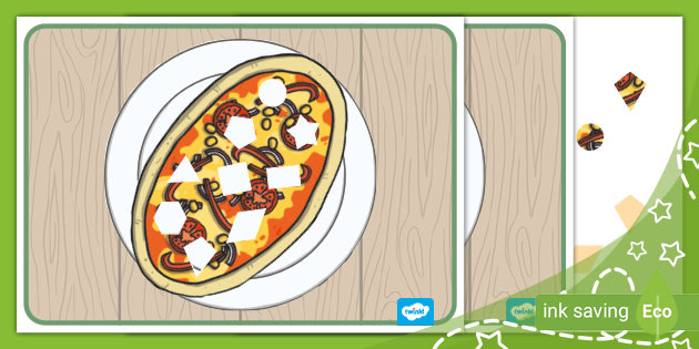 👉 2D Shapes Food Sorter Game (teacher made)