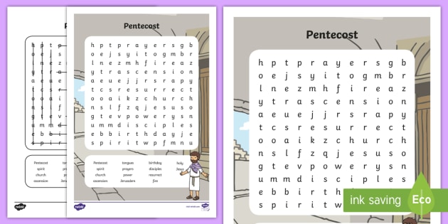 Pentecost Word Search Puzzle | Christian Resource | Twinkl