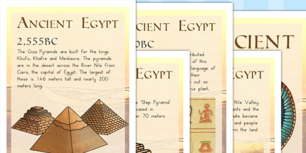 Ancient Egypt Timeline Posters