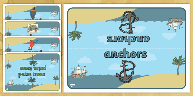 FREE! - Editable Group Table Signs (Pirates) (teacher made)